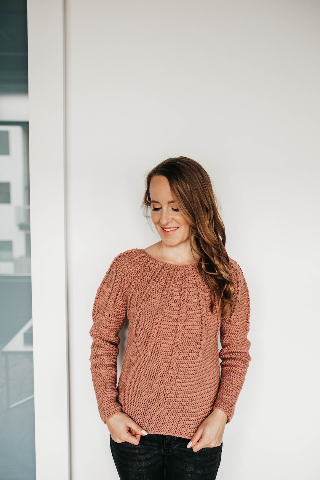 Crochet Circle Yoke Pullover Top-down in the Round Sweater PDF: the ...