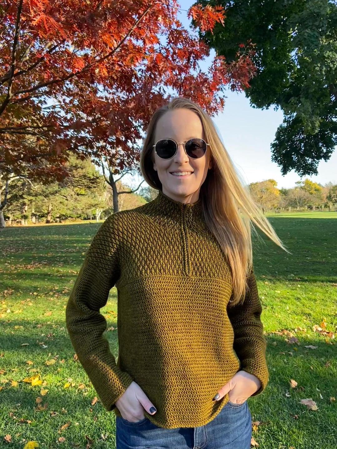 Crochet Half Zip up Pullover Sweater Pattern PDF: the Keira Quarter Zip ...