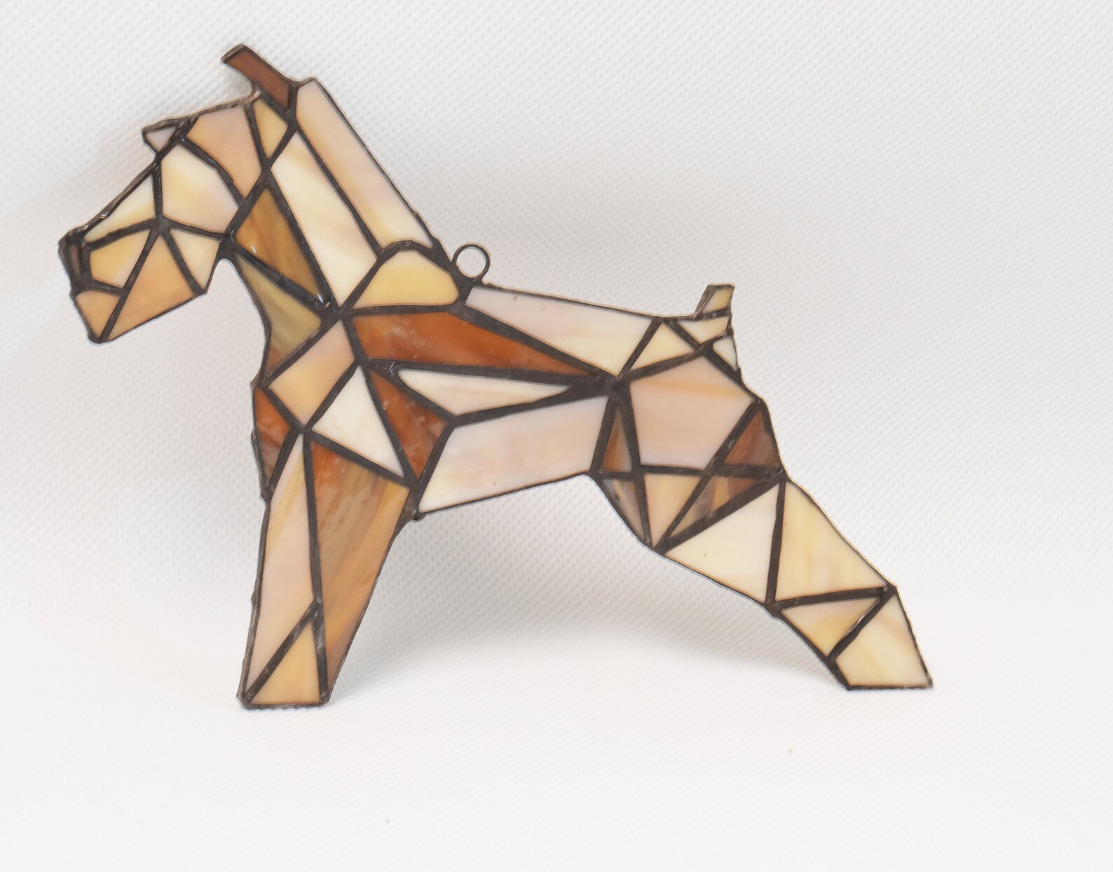 Stained-glass Dog-terrier Window Decor - Etsy