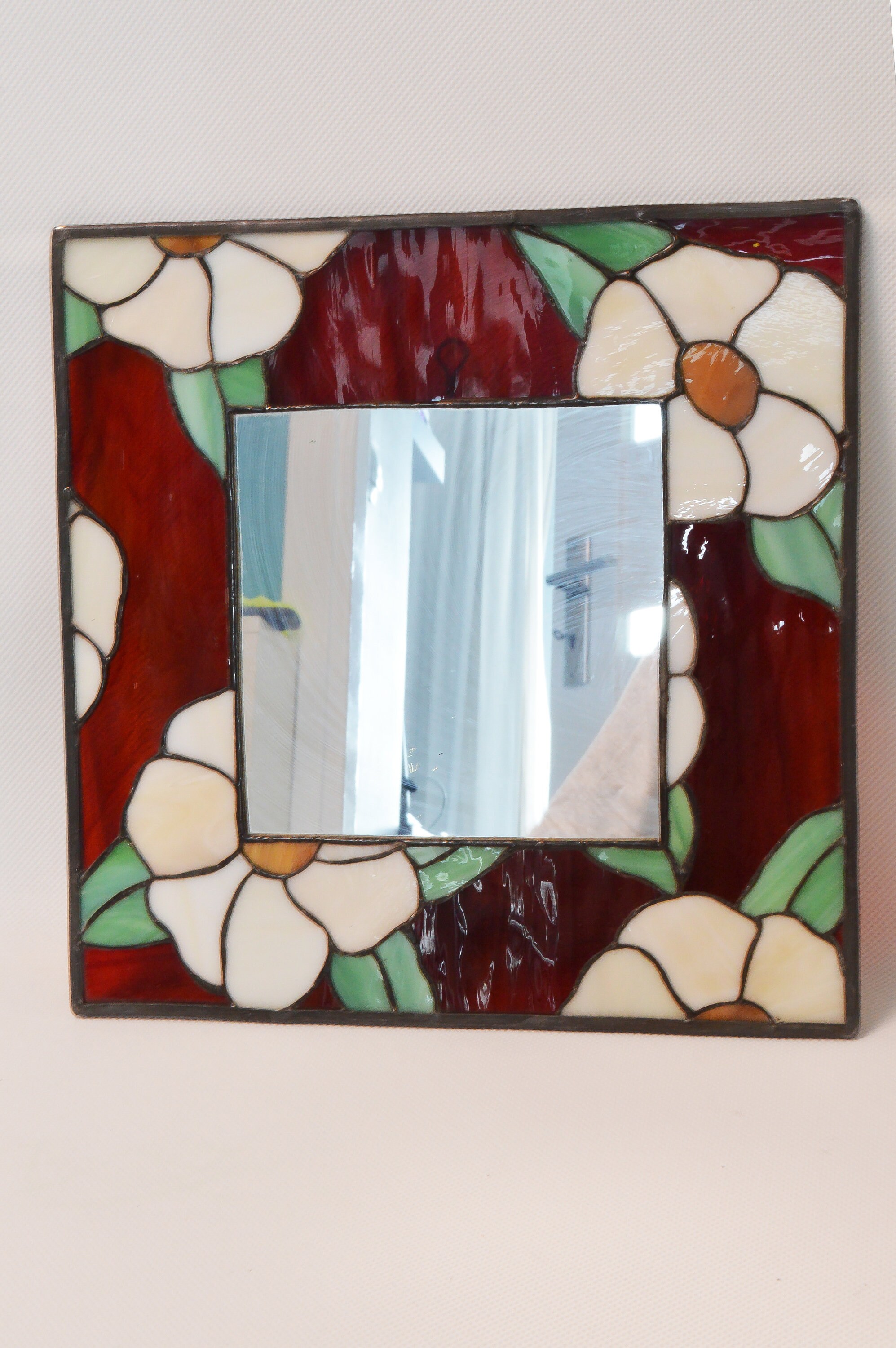 Stained Glass Mirror, Window Decor, Hand Made - Etsy