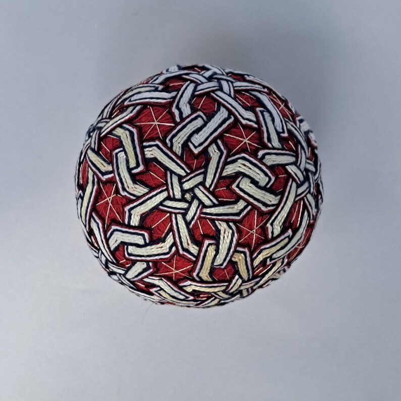 Japanese Temari Ball - Fourth of July, Red, White and Blue - Etsy