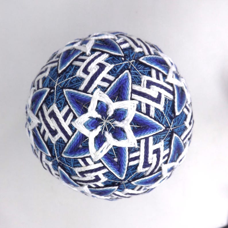 Japanese Temari Ball Handmade by Me, Rice Hulls With NO Bell, Twelve ...
