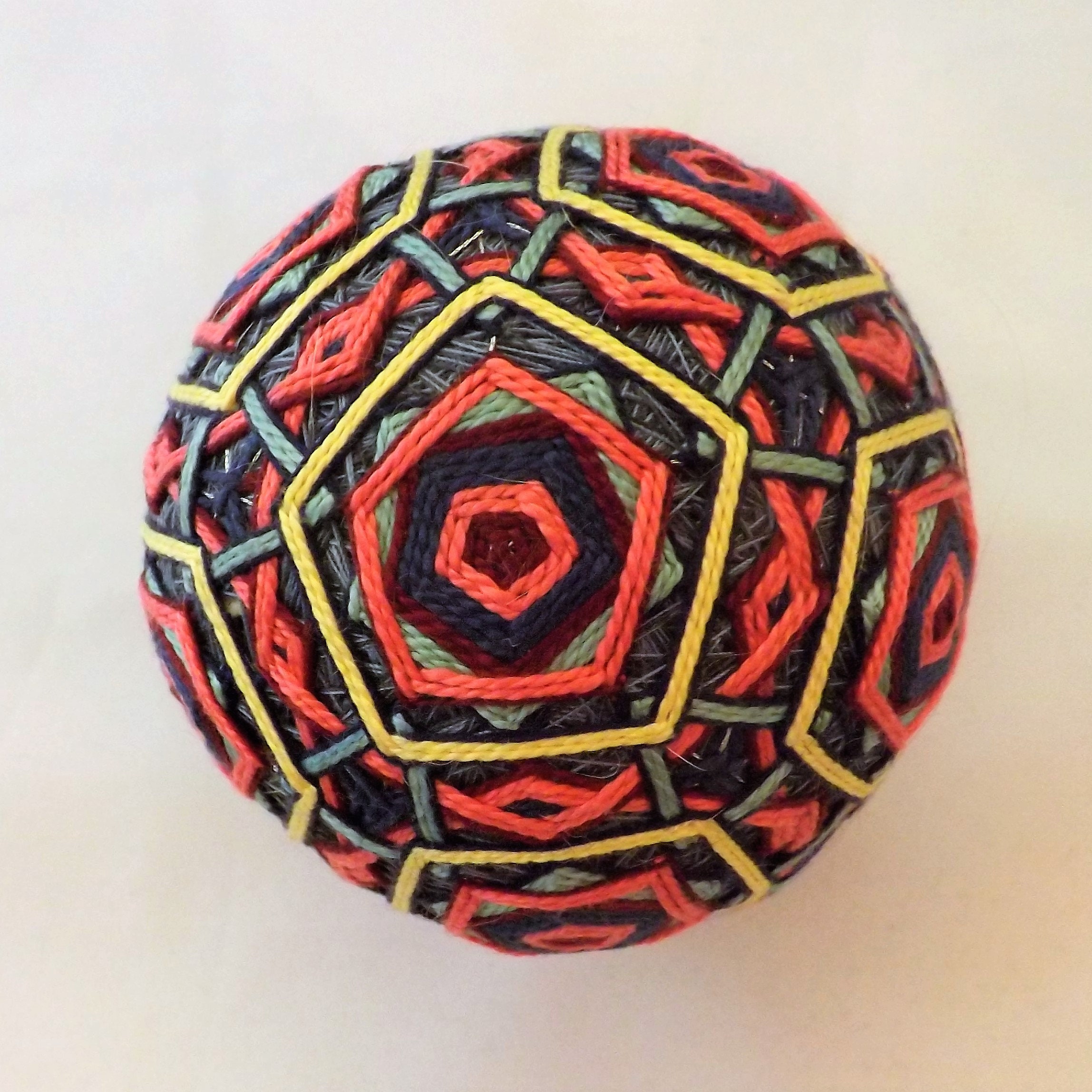 Art & Collectibles Japanese Temari Ball Flaming weave 13 Fiber Arts ...
