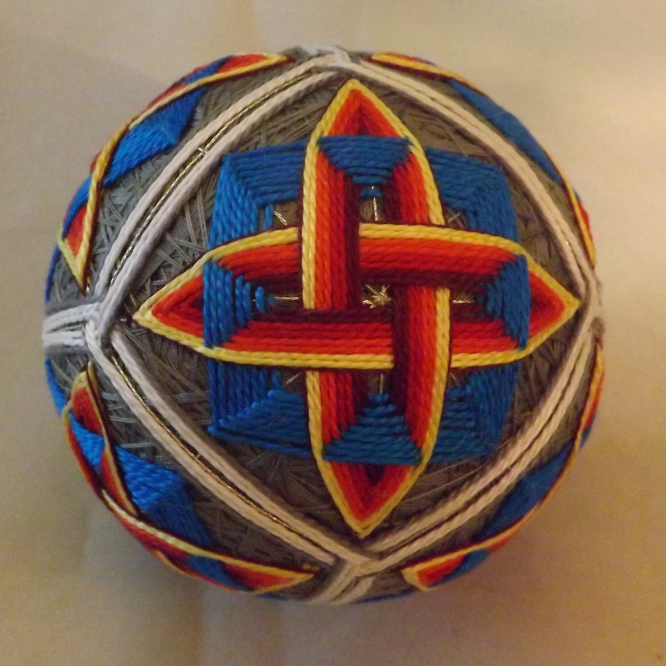 Art & Collectibles Japanese Temari Ball Flaming weave 13 Fiber Arts ...