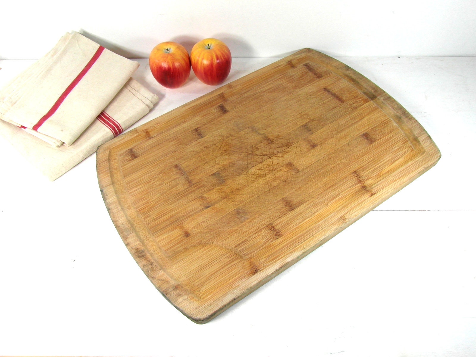Large wooden chopping board farmhouse kitchen cutting board | Etsy