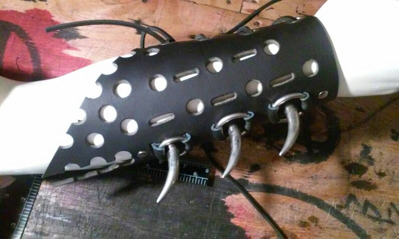 Black Leather Ghost Claw Cyber Gauntlet | Etsy