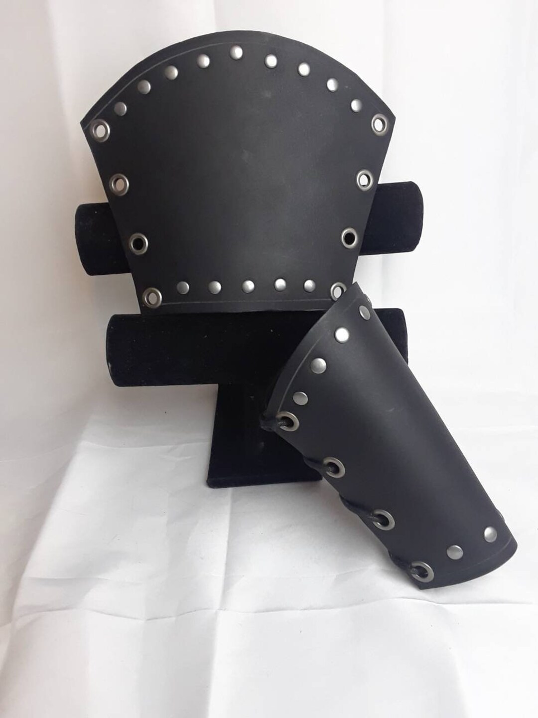 Large Studded Gauntlets Black or Brown Leather Your Choice - Etsy