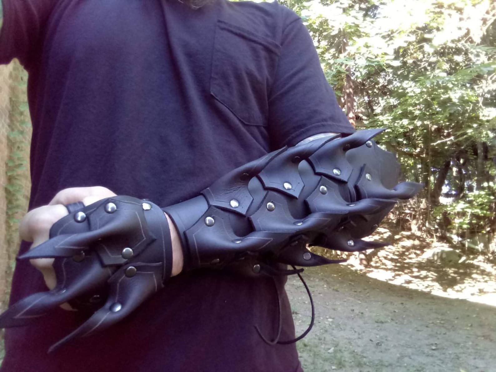 Leather Claw Large Gauntlets With Option of Hand Claws | Etsy