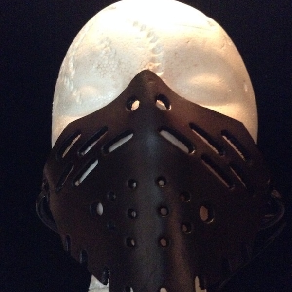 Molded Leather Mask - Etsy