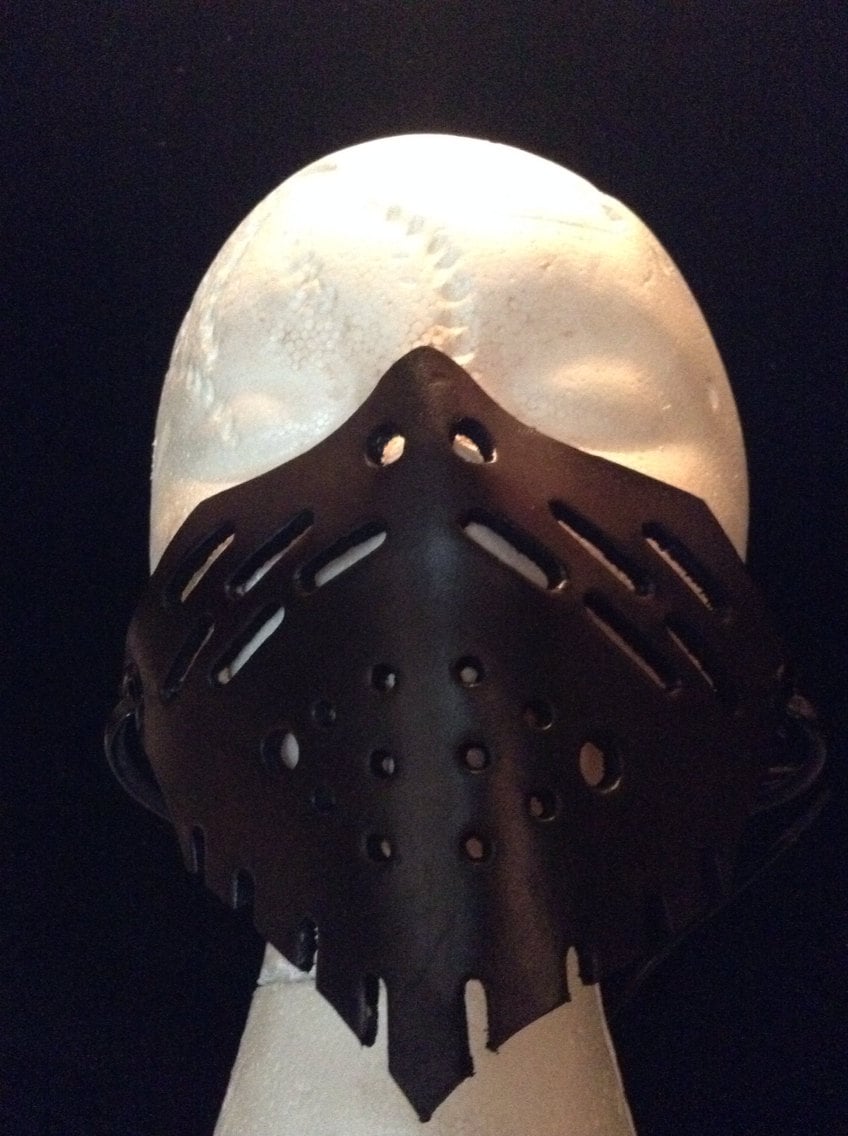 Molded Leather Face Mask - Etsy