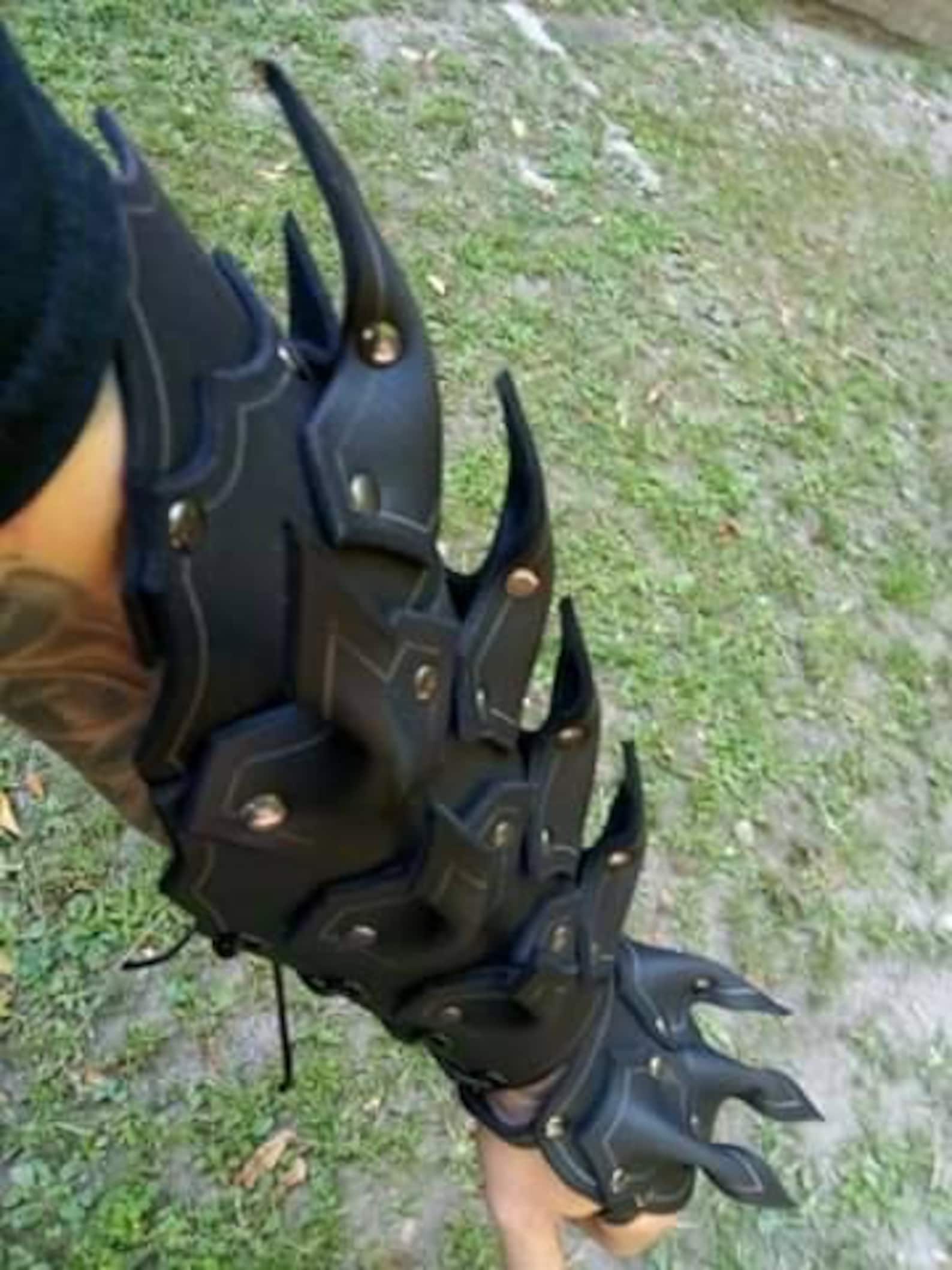 Leather Claw Large Gauntlets With Option of Hand Claws | Etsy