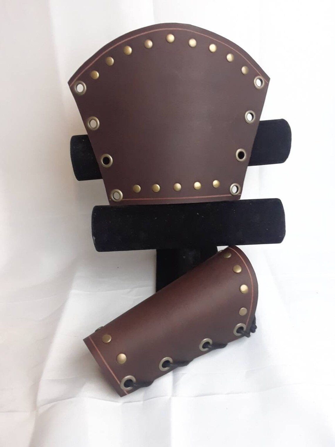 Large Studded Gauntlets Black or Brown Leather Your Choice - Etsy
