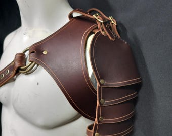 Fancy Leather Pauldron/shoulder Armor - Etsy