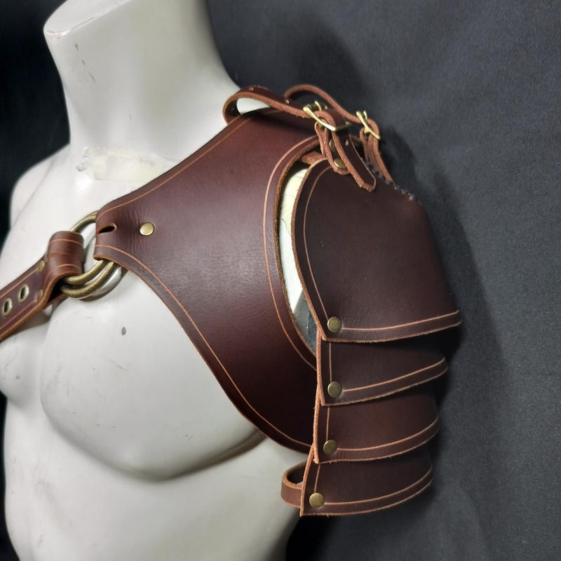 Leather Pauldron - Etsy