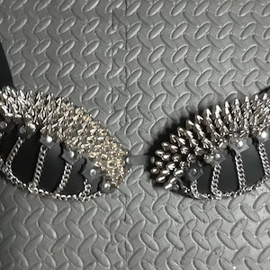 Black Leather Studded Chain Bra (A-DD Cup) - Etsy