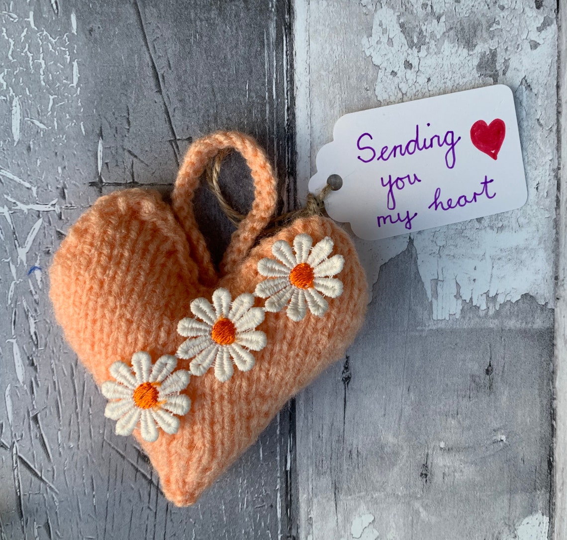 Pocket Hug Heart, Hanging Heart With Button Love Tokens, Sending Love ...