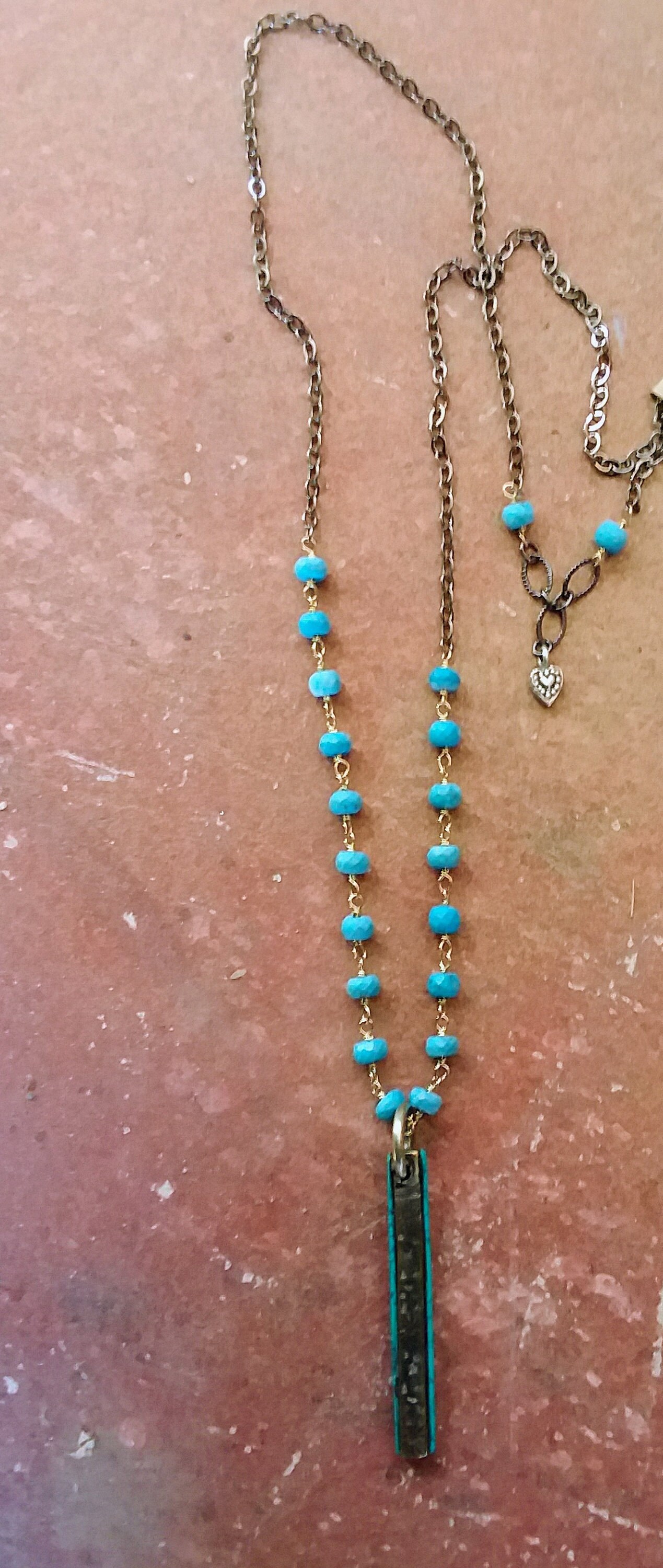 Turquoise Sterling Silver Necklace Inlay Stars Moons - Etsy UK