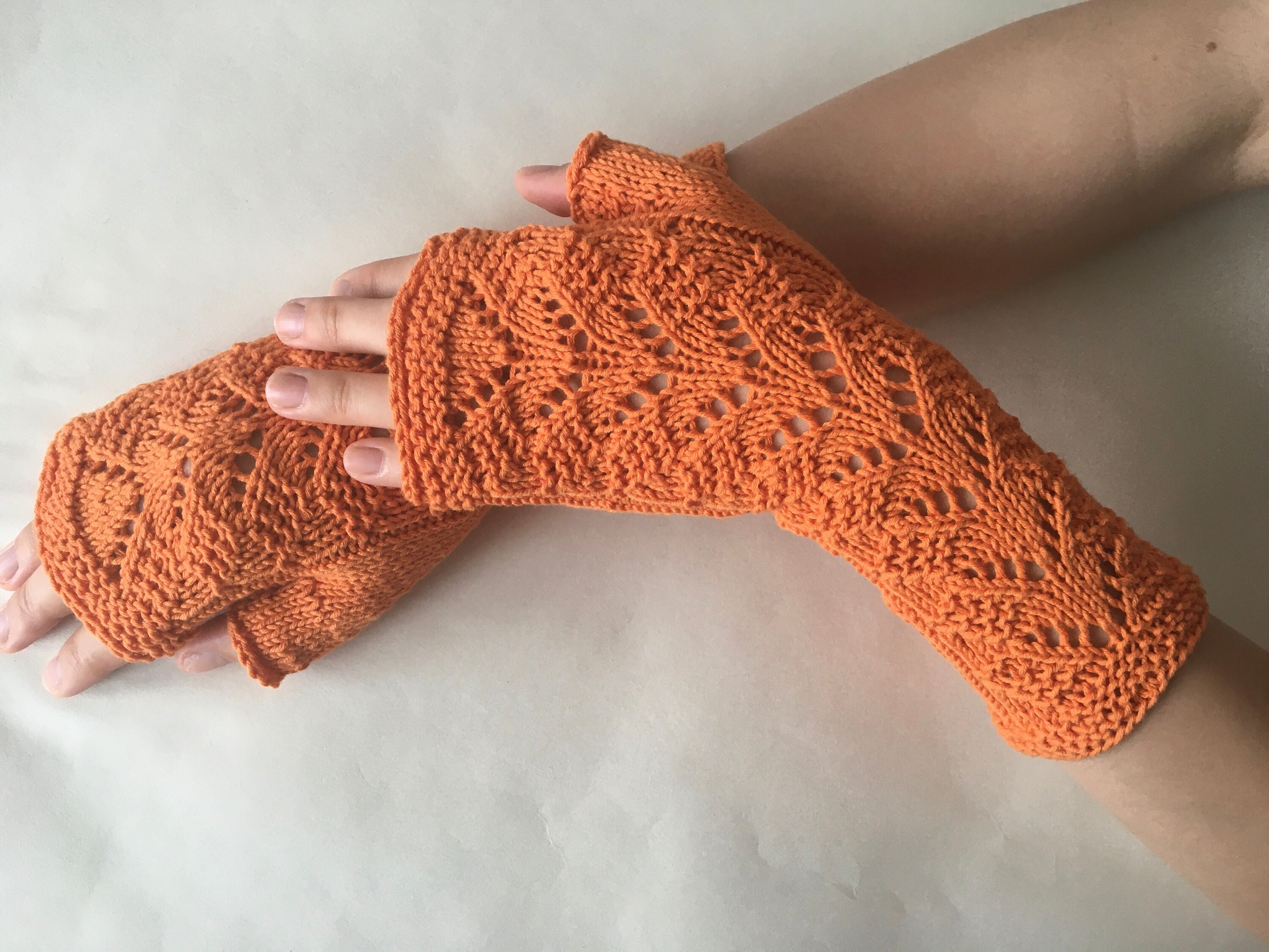 Suitable for VEGANS. ORANGE fingerless gloves fingerless | Etsy