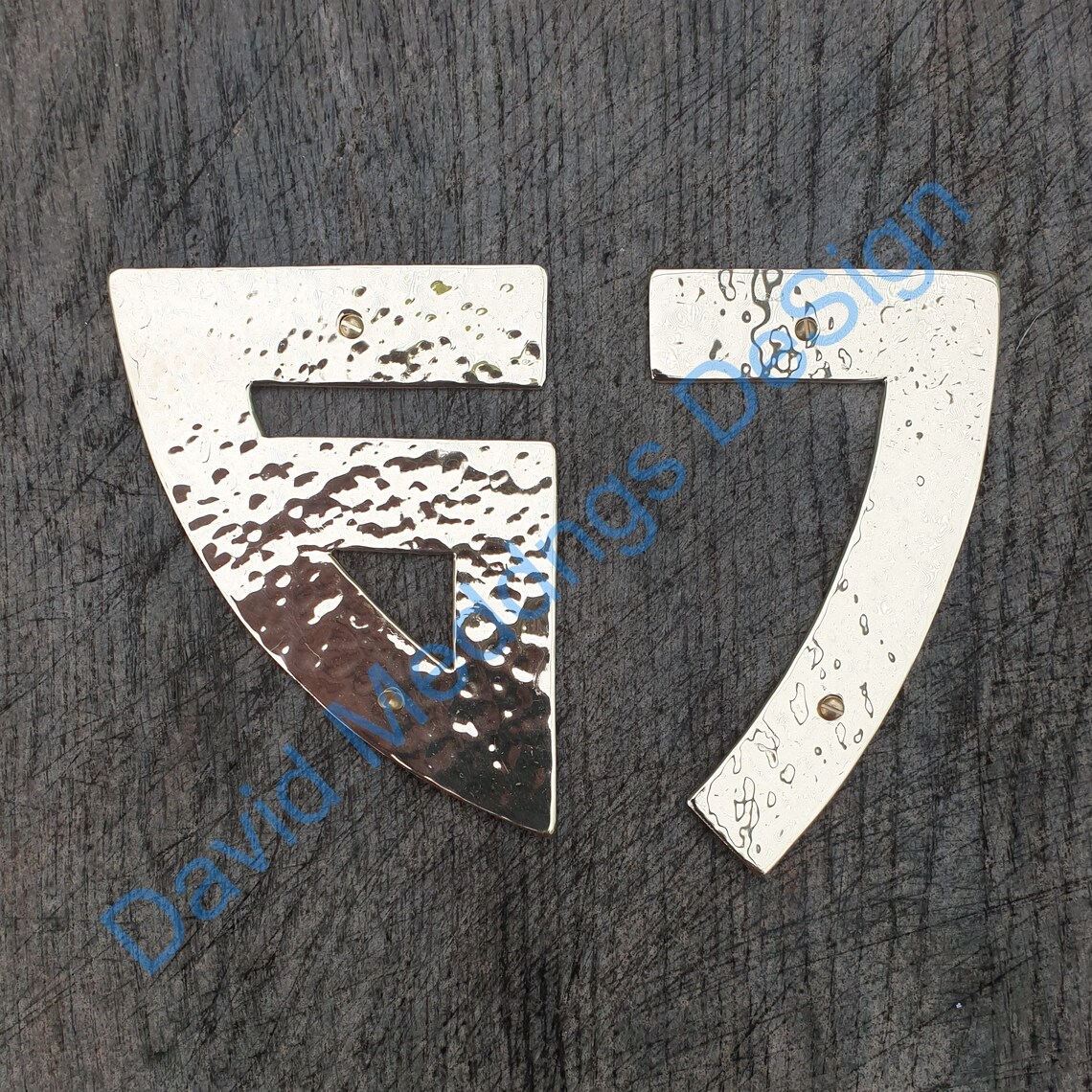 Serif Brass House Numbers Letters Handmade 75mm/3" or 4"/100mm High in ...