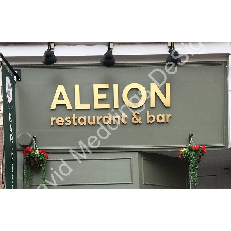 Shop Sign Cafe Store Commercial Signs From Your Graphics in - Etsy UK