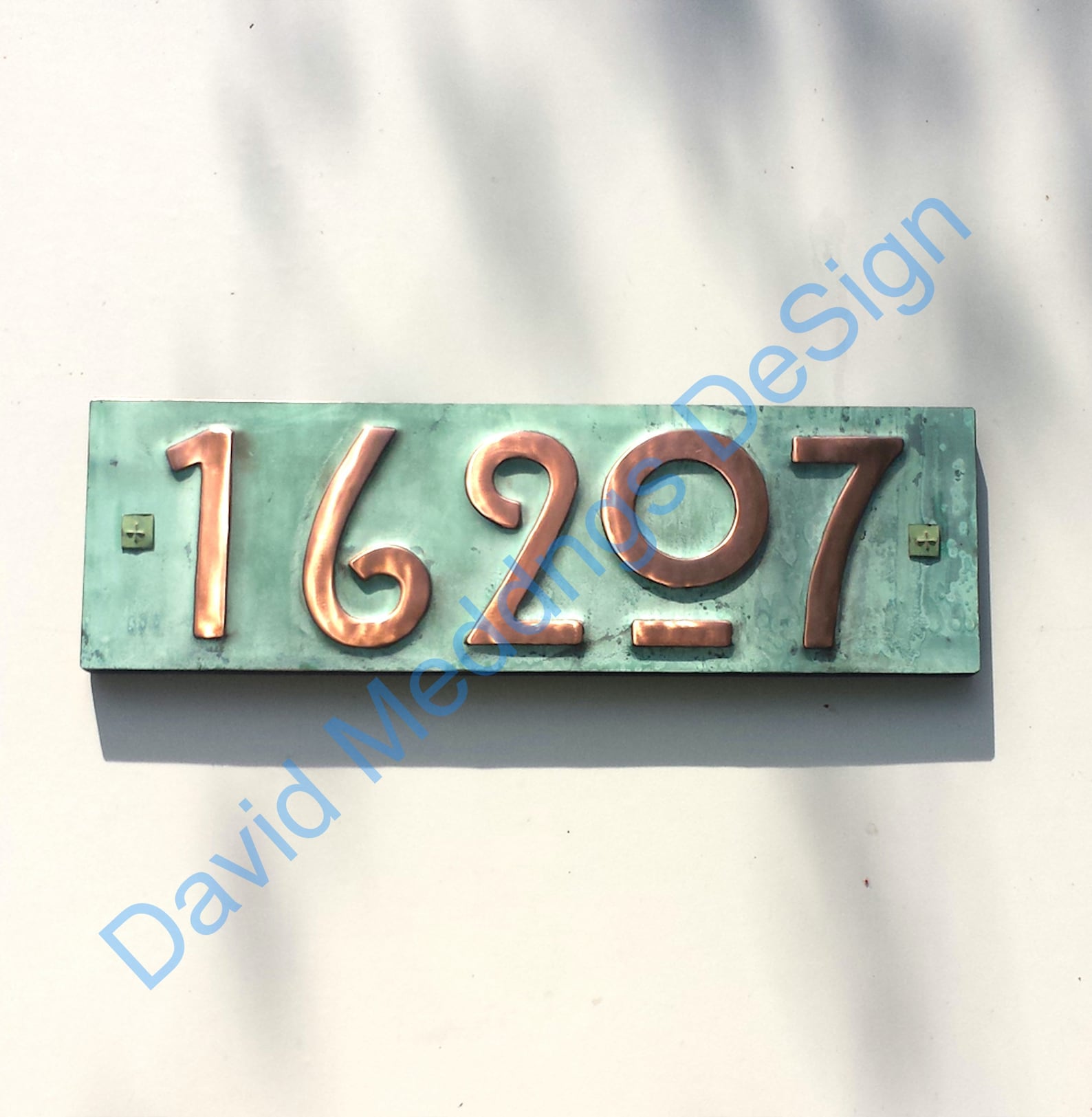 Mission Mackintosh Copper Address Plaque With Plywood Back 5x - Etsy