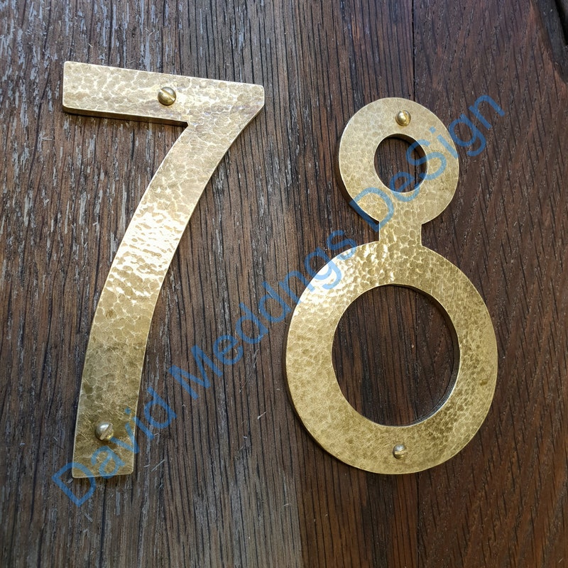 Brass House Numbers - Etsy