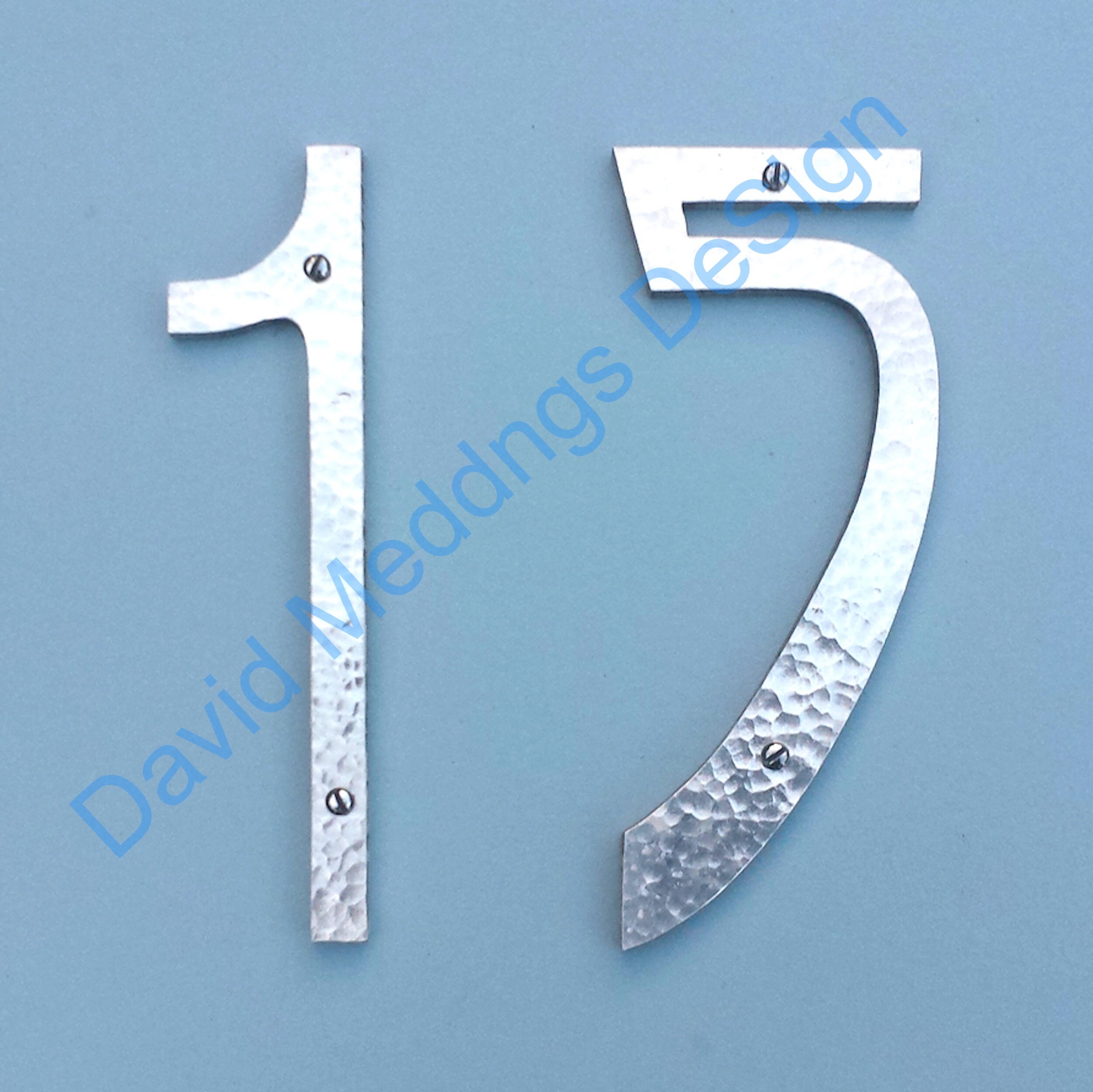 Art Nouveau Style Pewter Numbers Letters Polished Hammered or - Etsy UK