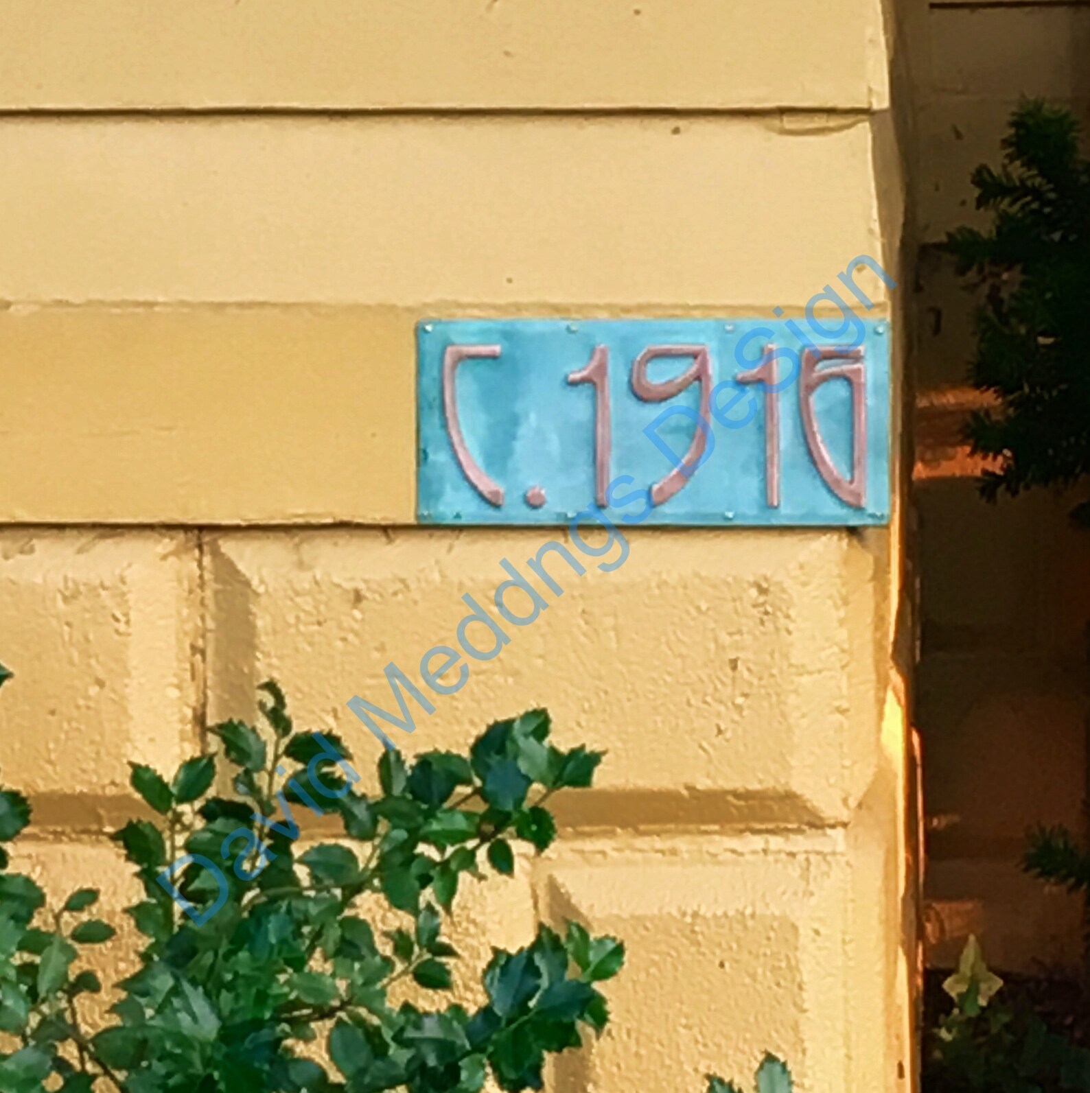 Circa Art Nouveau Date Plaque Historical Sign in Rivanna - Etsy