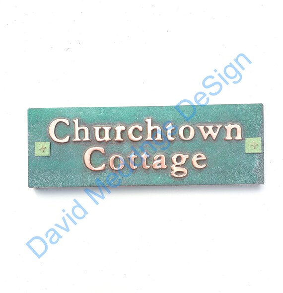 Traditional Copper Sign Plaque 1/25mm Characters in | Etsy
