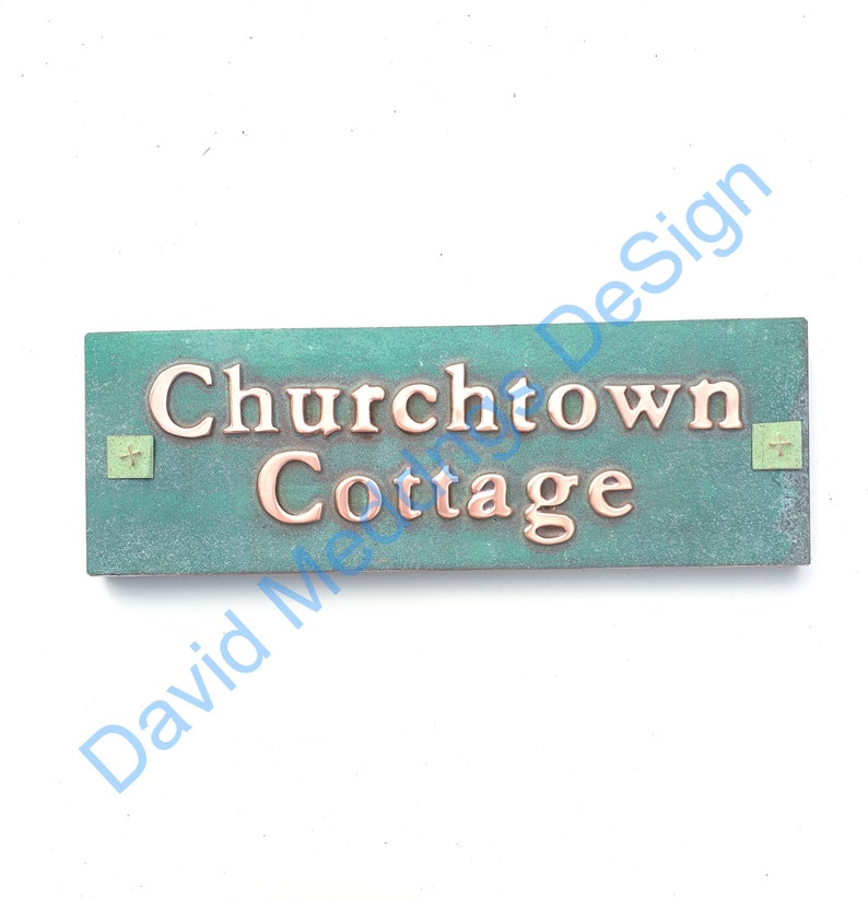 Traditional Copper Sign Plaque 1/25mm Characters in | Etsy