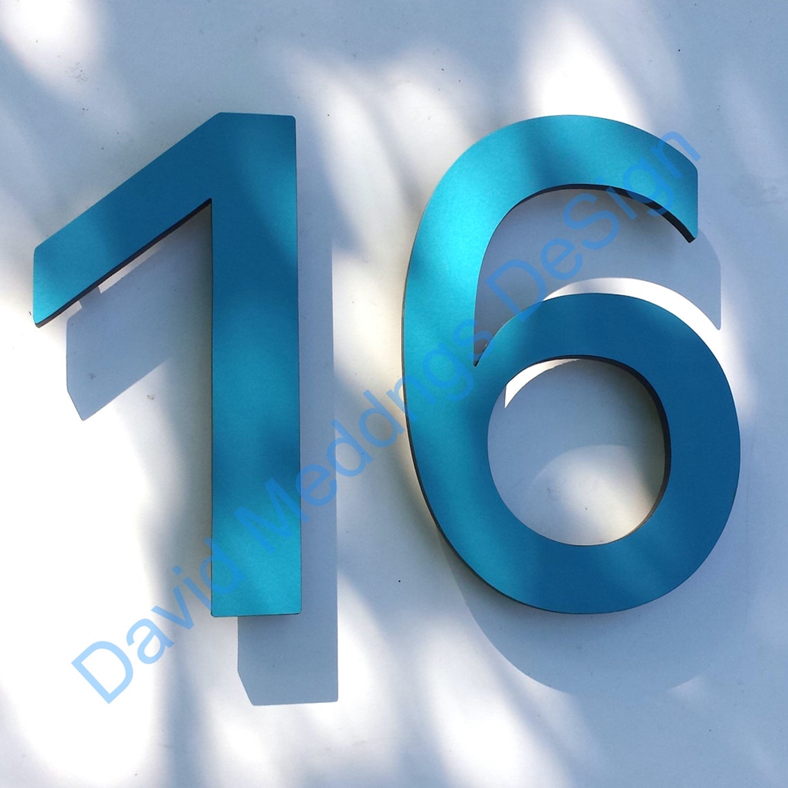 Modern Contemporary Coloured House Numbers Standoff Floating - Etsy