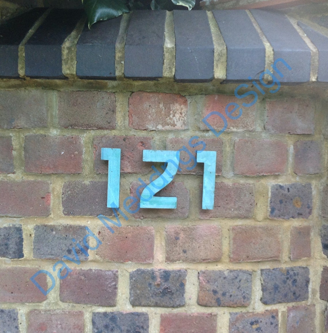 Modern Style Floating Numbers in Brass 6/150mm High - Etsy UK