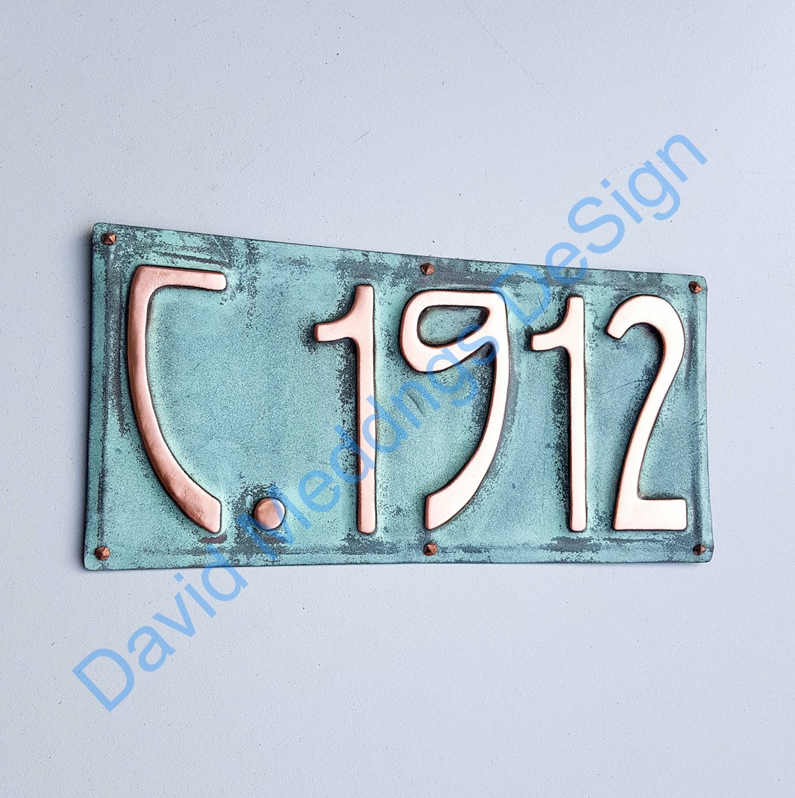 Circa Art Nouveau Date Plaque Historical Sign in Rivanna - Etsy