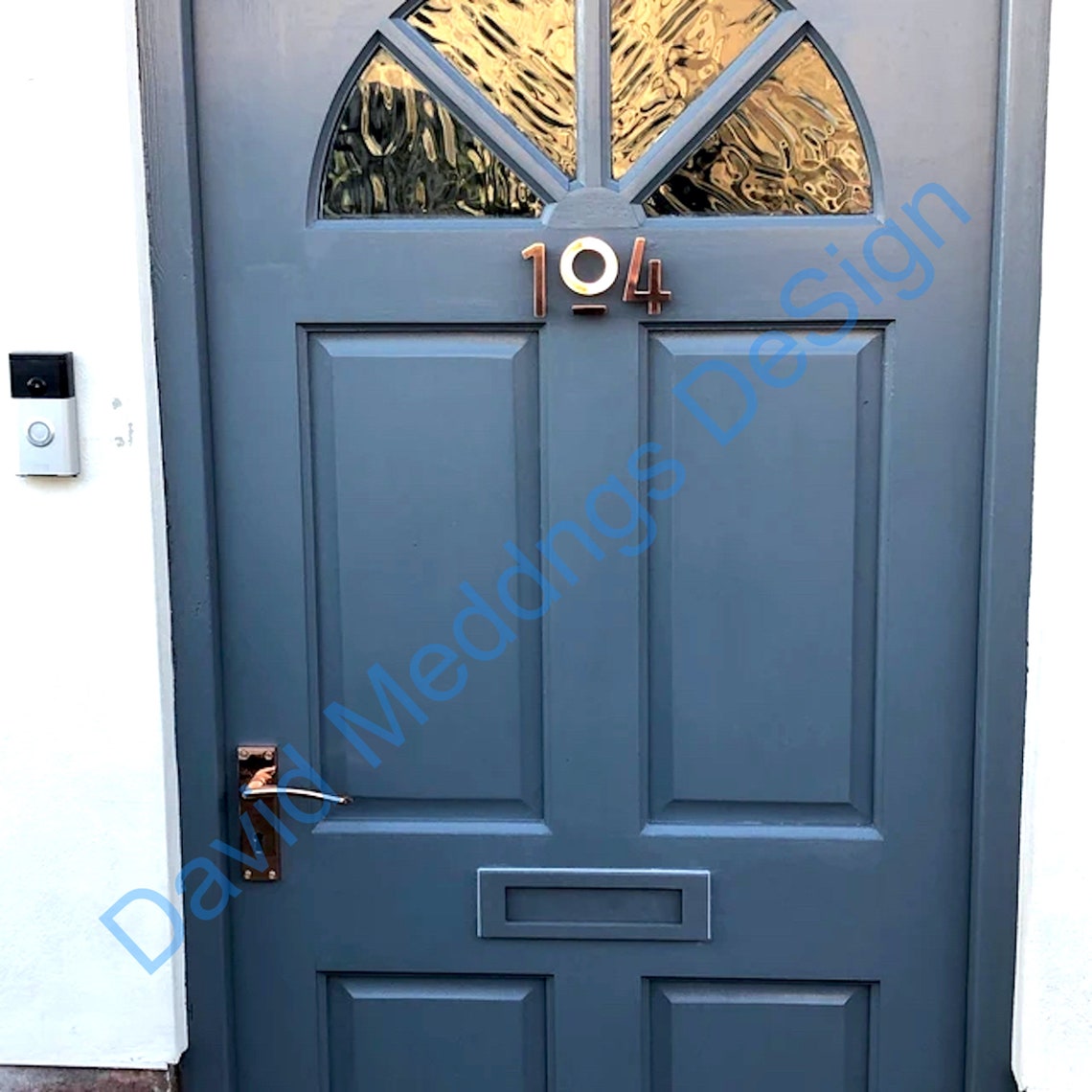 Mission Mackintosh Style Floating Numbers in Copper - Etsy