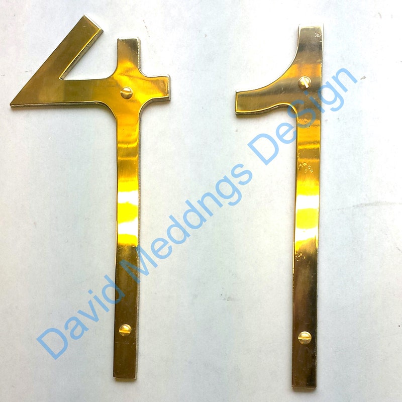 Brass House Numbers - Etsy