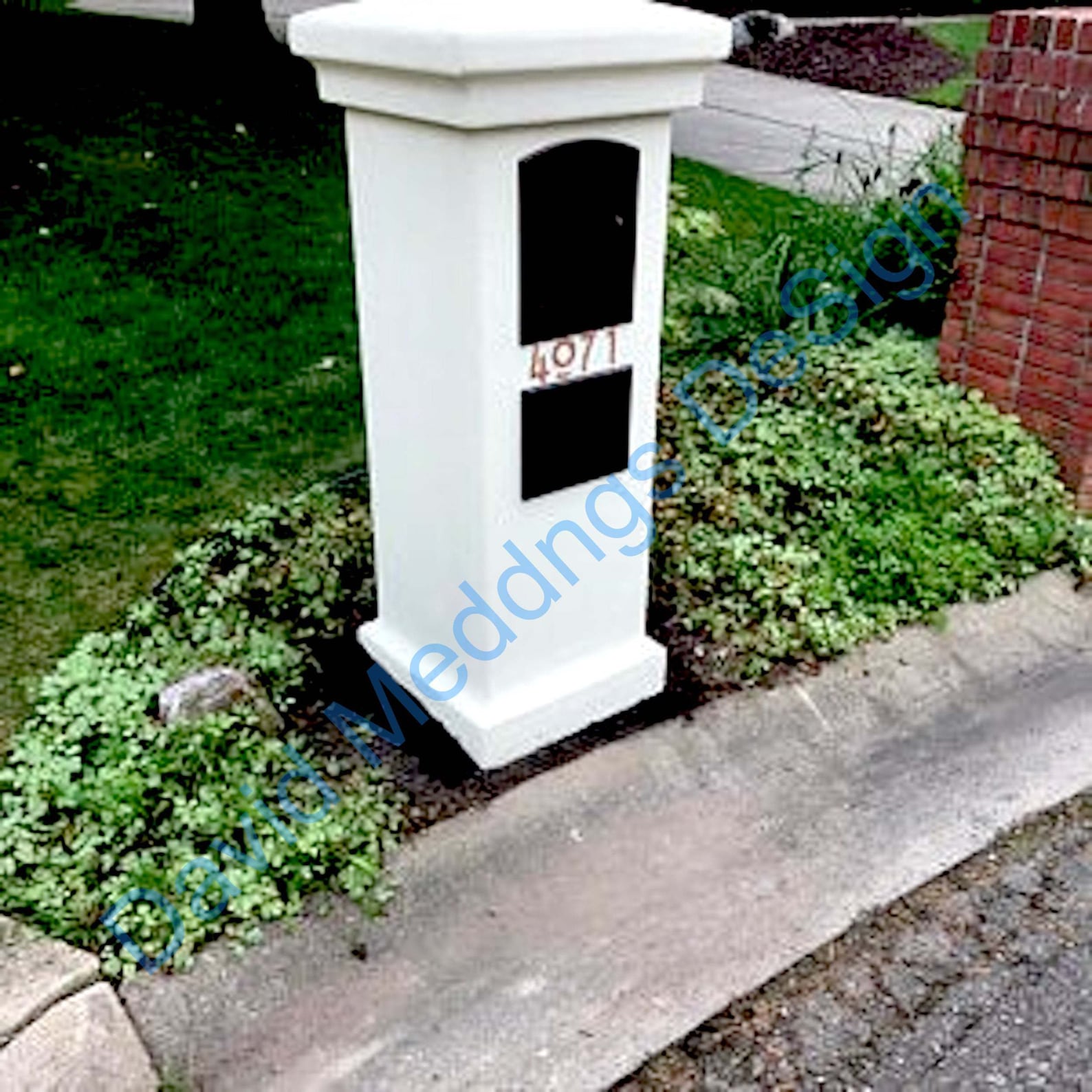 Brass House Mailbox Numbers in Mission Mackintosh Style in - Etsy