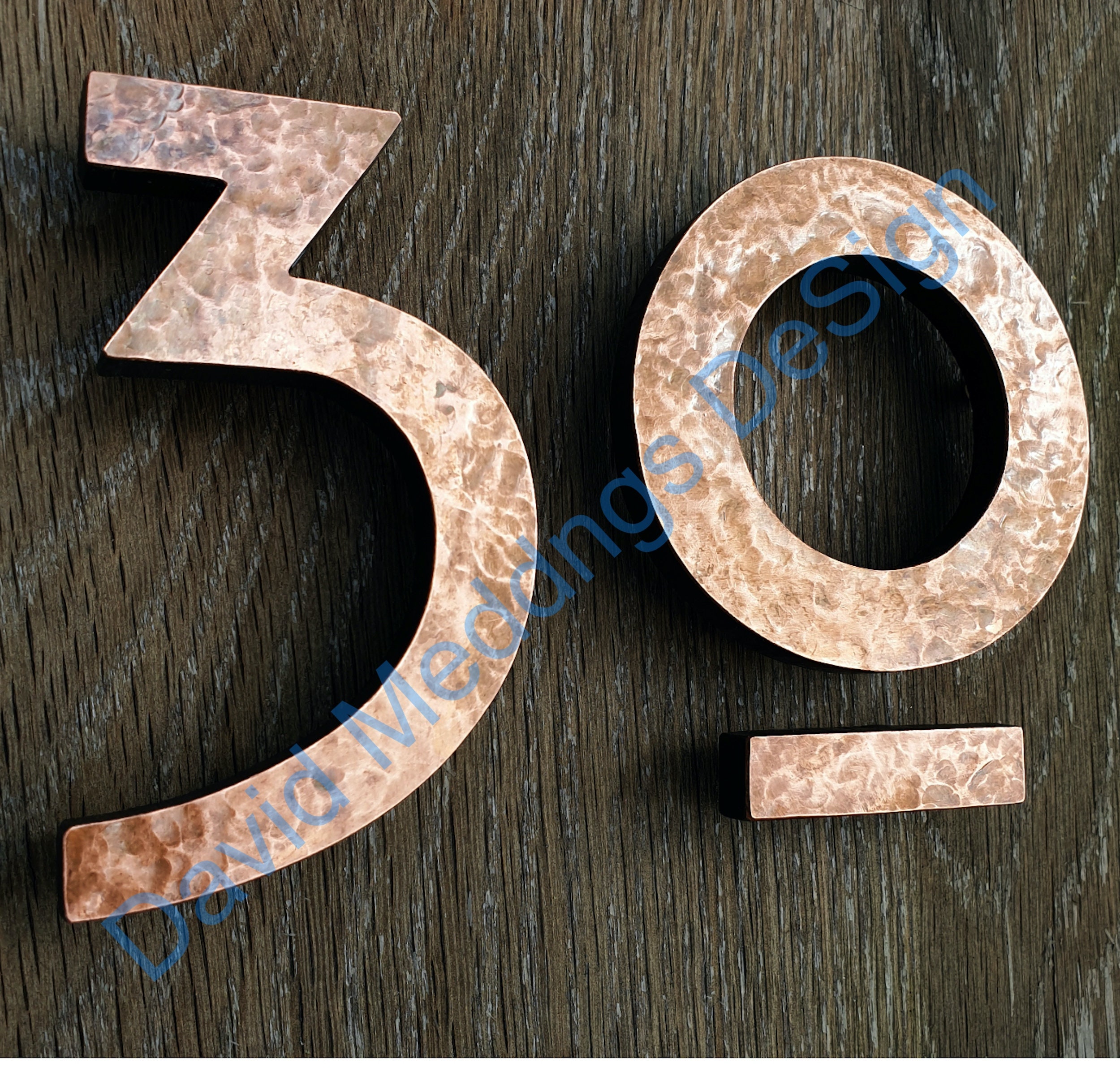 Modern Style Floating Numbers in Brass 6/150mm High - Etsy UK
