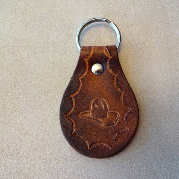 Leather Key Fob - Etsy