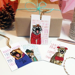 Caroling Cats Christmas Gift Tags - Etsy