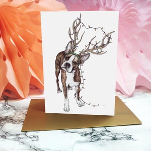 Funny Dog Christmas Card - Etsy