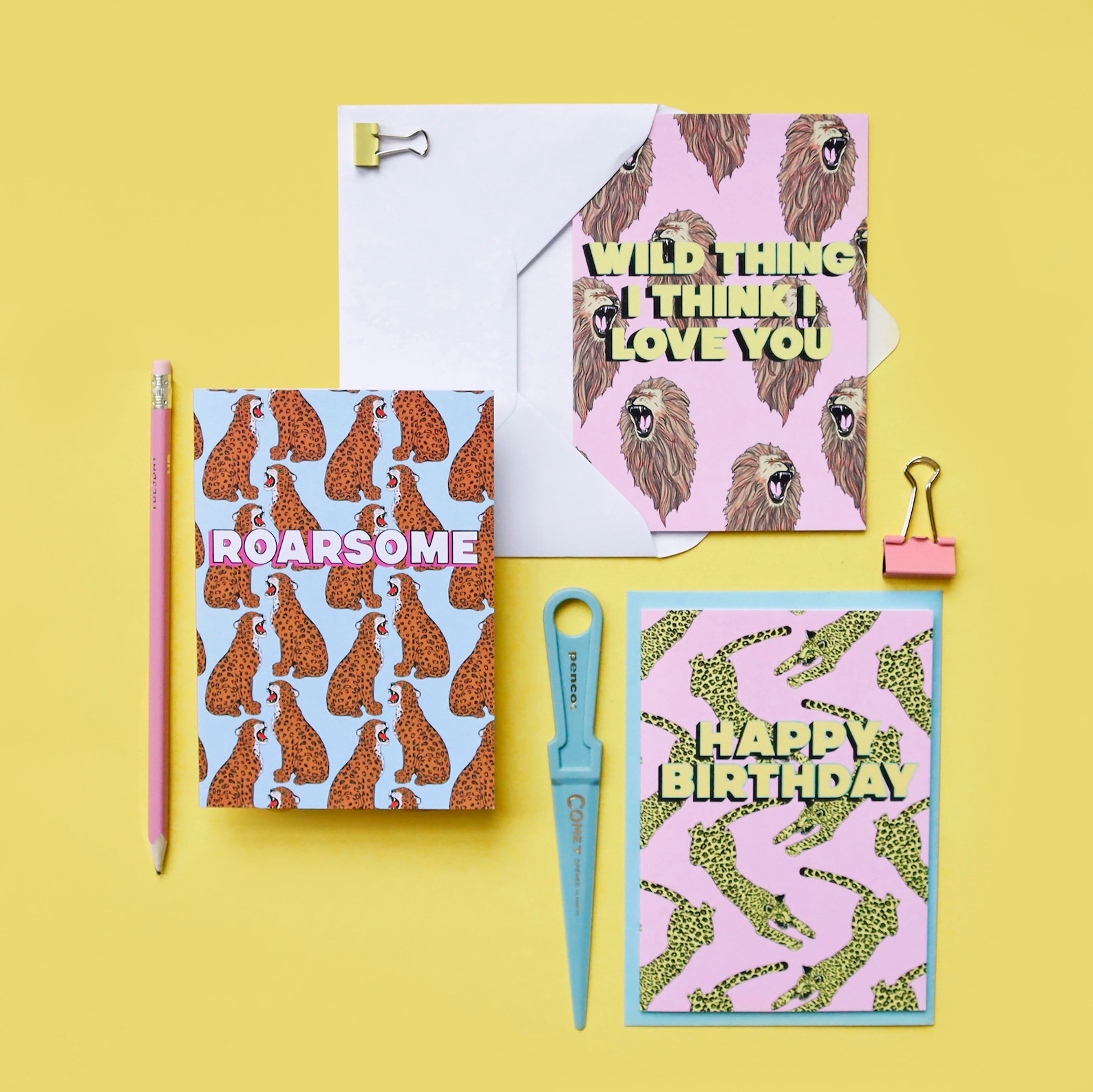 Happy Birthday Leopard Greetings Card | Etsy