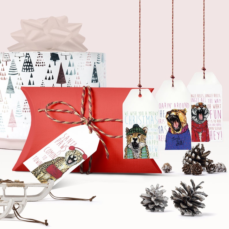 Caroling Cats Christmas Gift Tags - Etsy