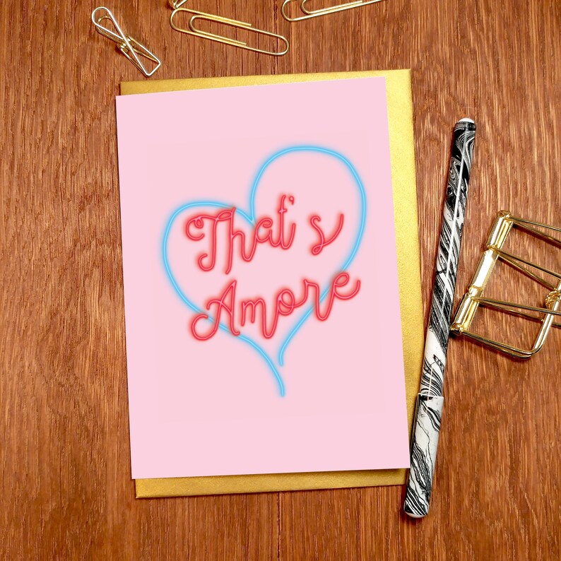 That's Amore' Greeting Card | Etsy
