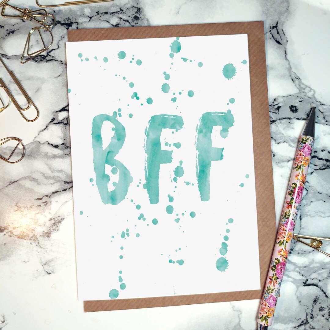 SALE // Best Friends Forever 'BFF' // Blank A6 Card // - Etsy