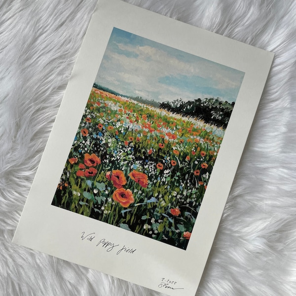 Poppy Print - Etsy UK