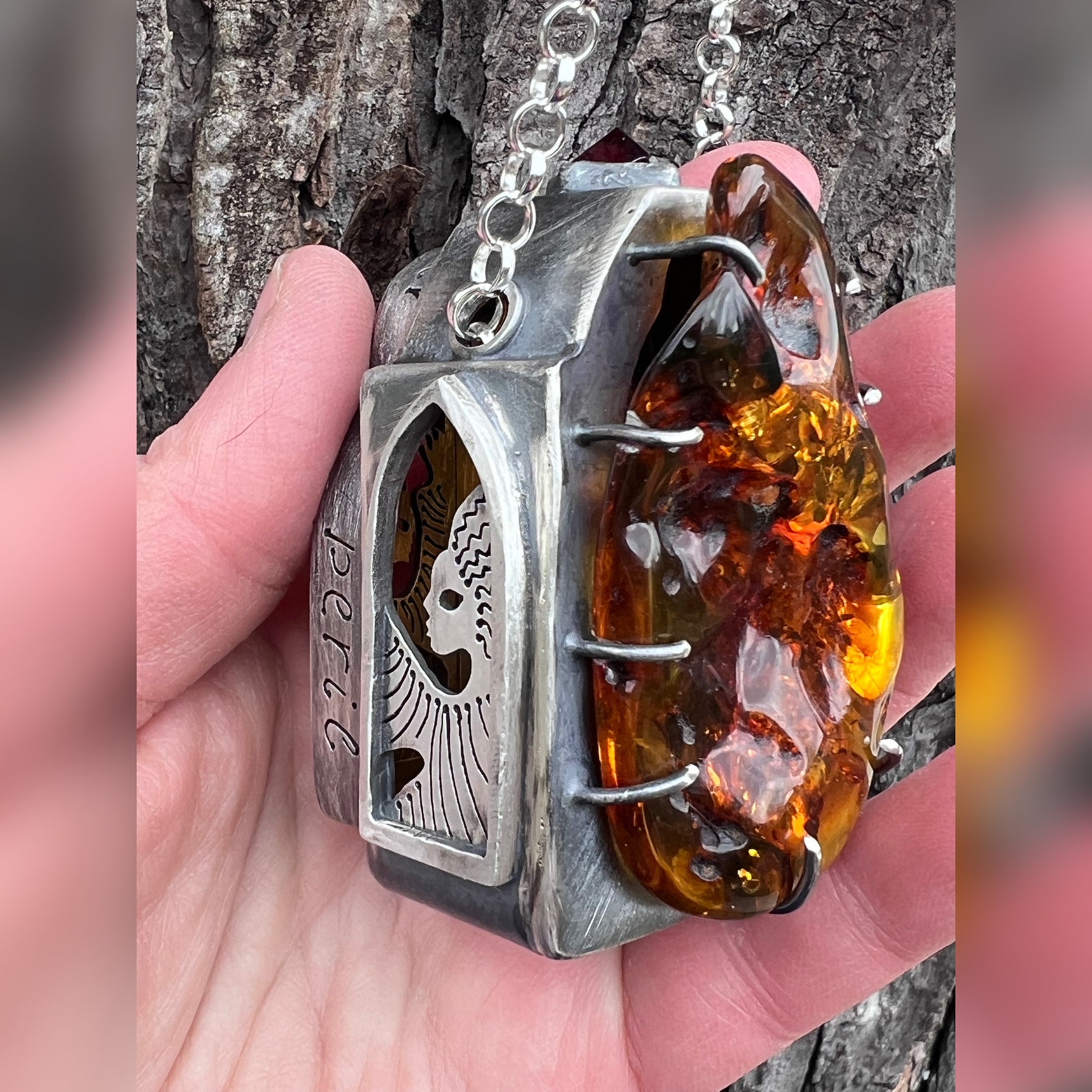 Enter at Your Peril. Haunted Temple Lantern Locket. Raw, Organic ...