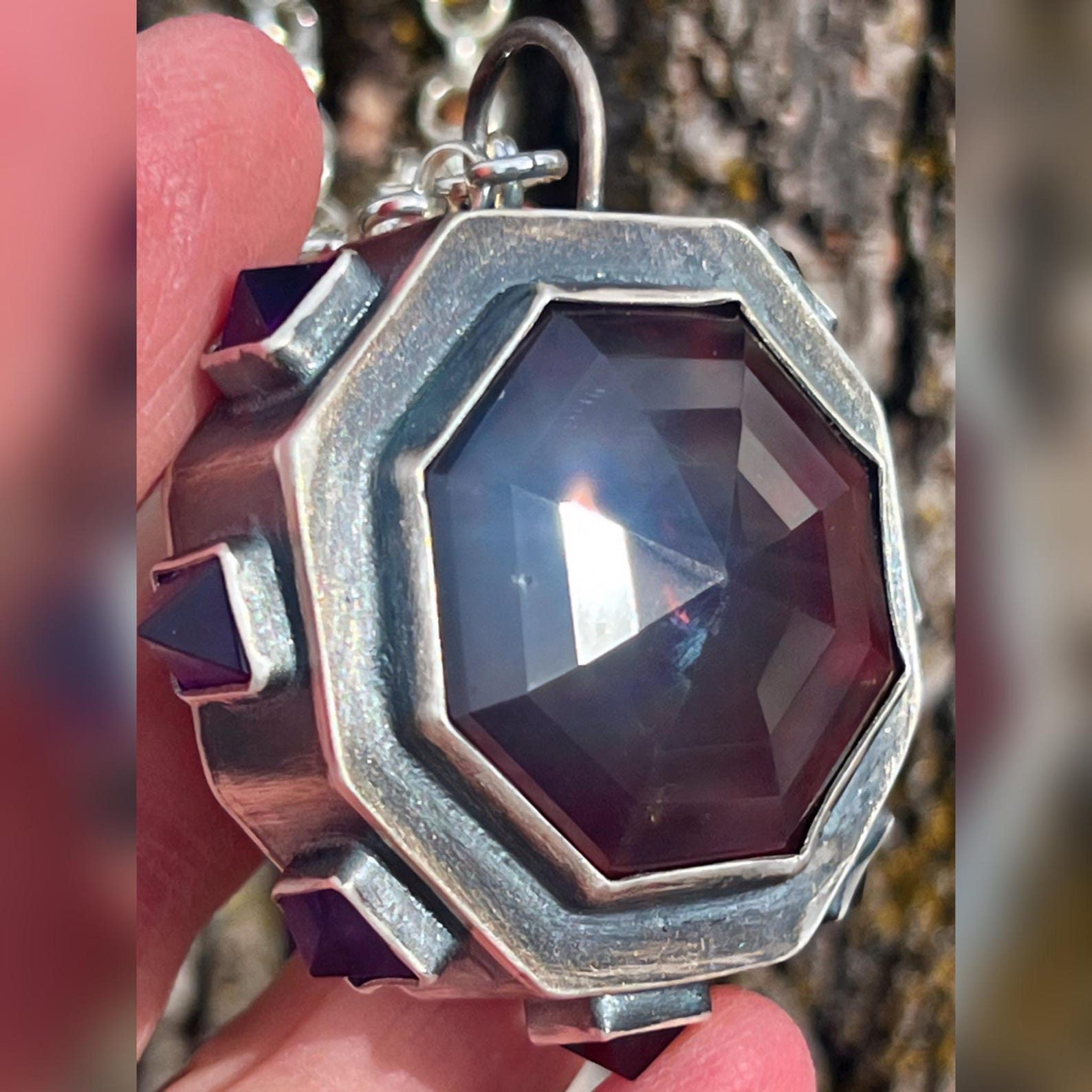 Guarded Spells Locket. Spider, Tarantula, Red, Purple, Black Magic ...