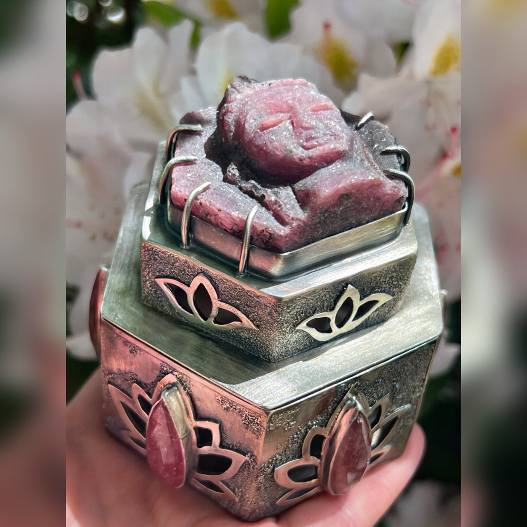 Buddha’s Treasure Trinket Box. Meditation, Zen, Keepsake, Raw, Organic ...
