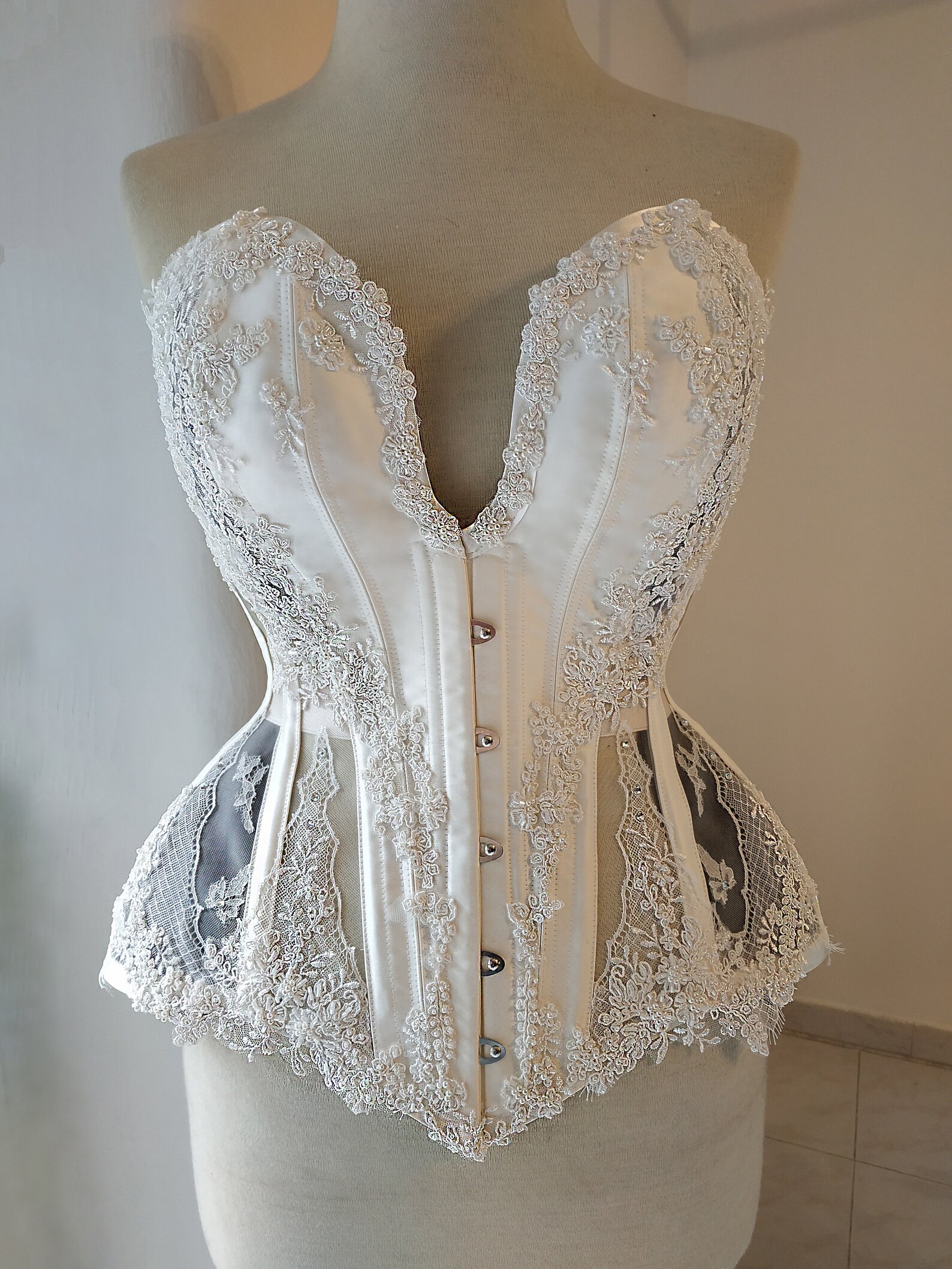 Corset Night Jasmine. Gothic Victorian Lingerie | Etsy