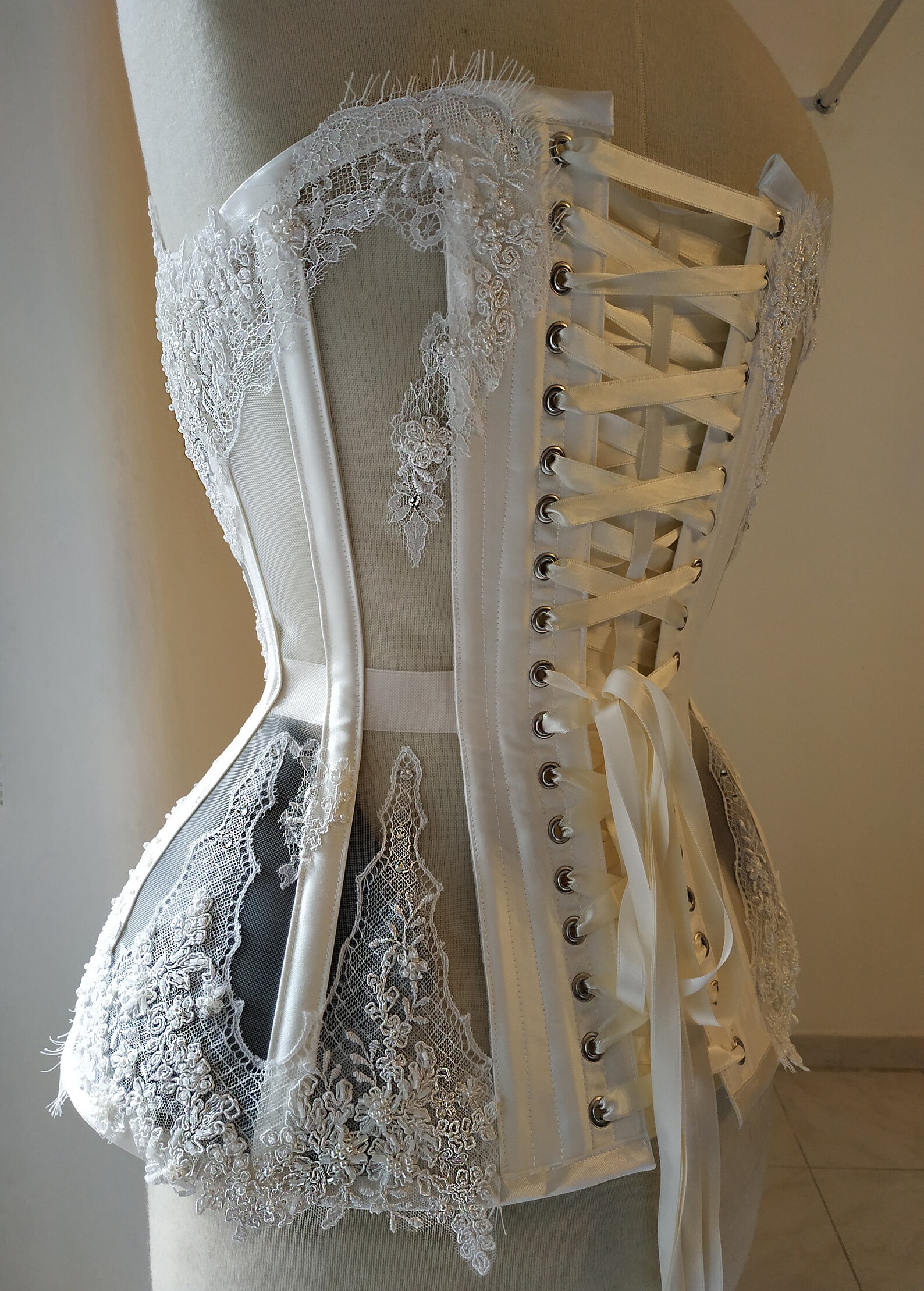 Corset night Jasmine. Gothic Victorian Lingerie - Etsy